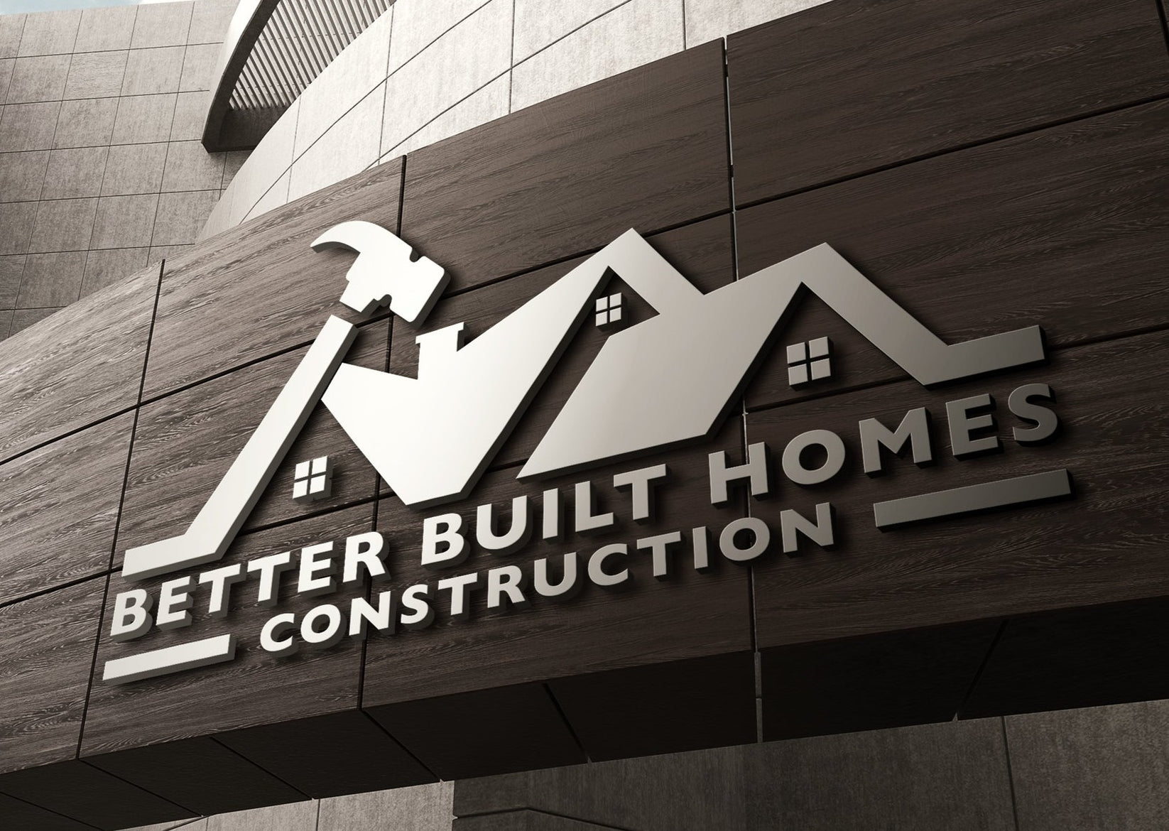 Logo Design - Construction Company Logo | Roofing Business Logo | Hand – Cinco Creative